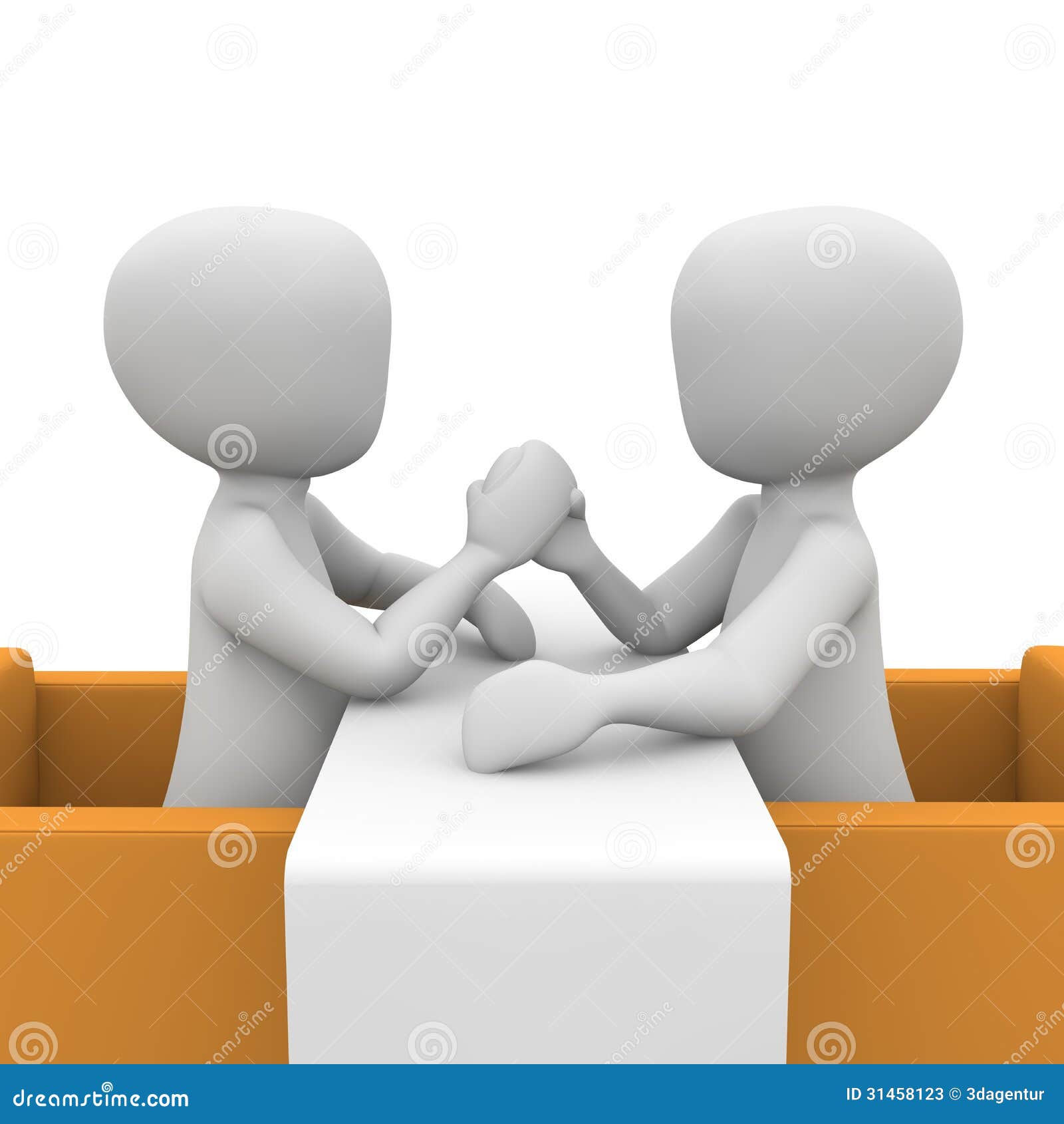 Business rivalry stock illustration. Illustration of enemy - 31458123