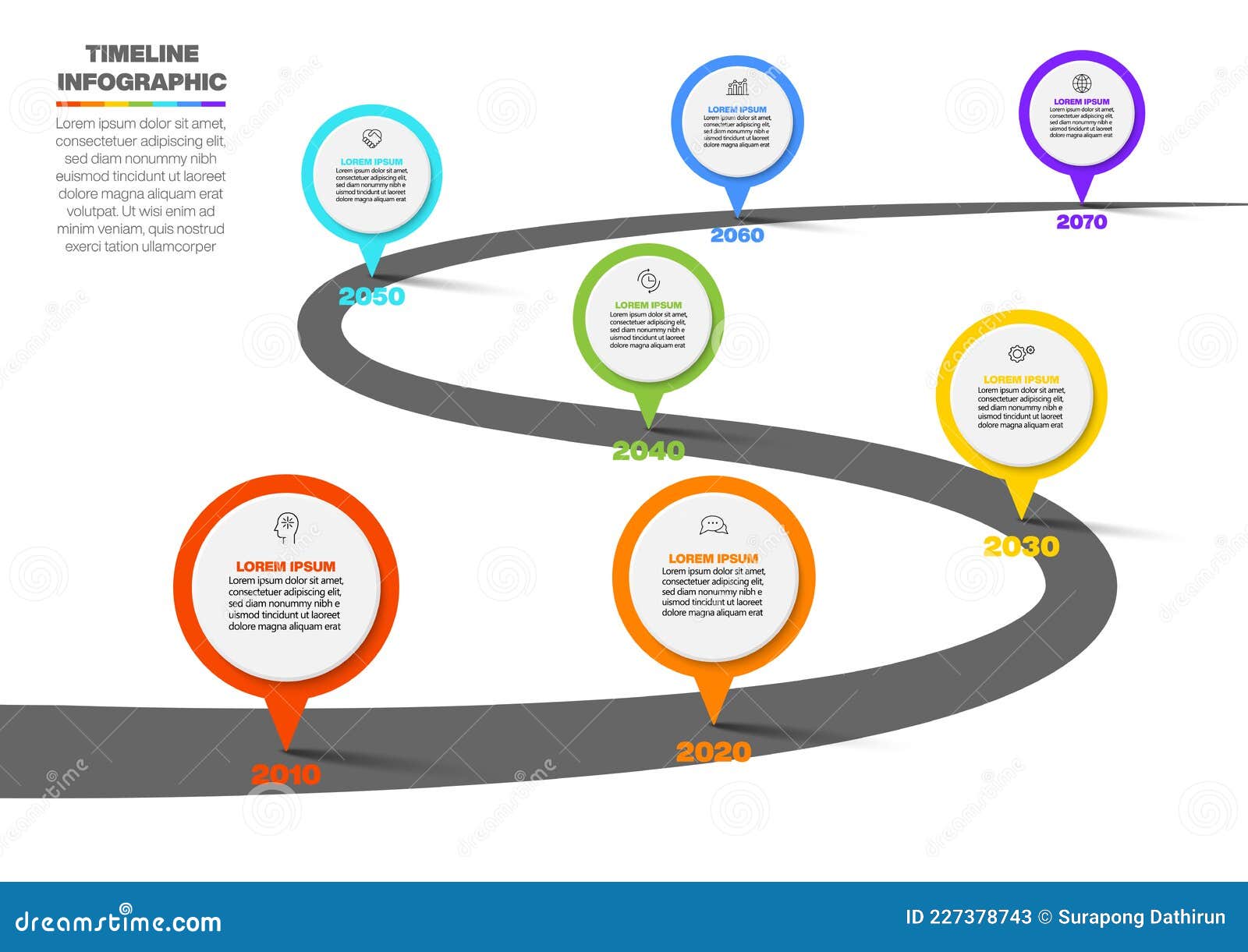 Business Road Map Timeline Infographic Icons Designed for Abstract ... Business Road Map Timeline Infographic Icons Designed for Abstract ...