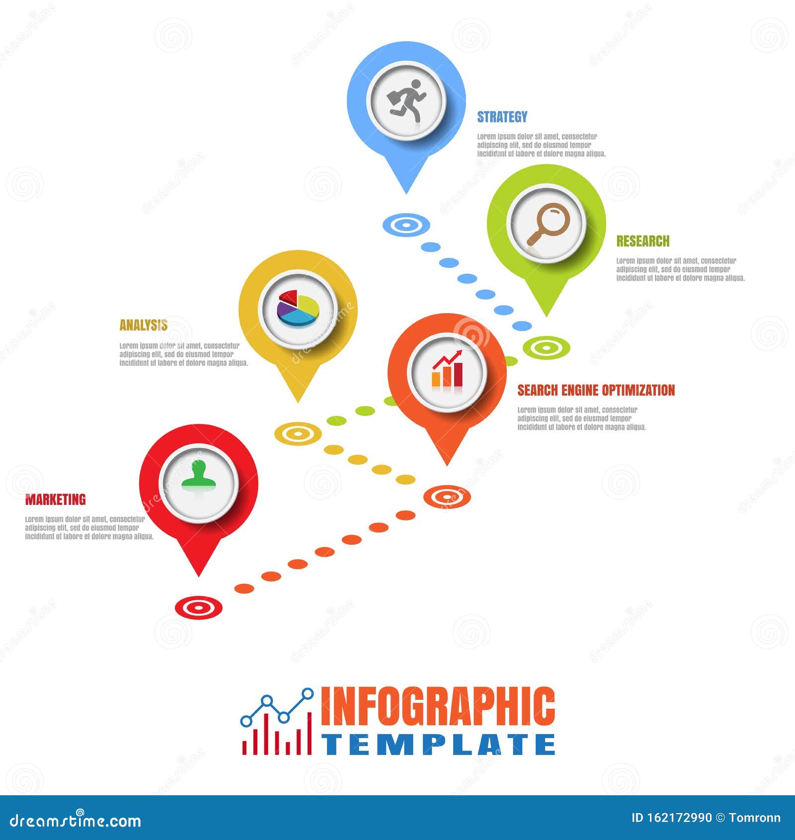 Business Road Map Timeline Infographic, Vector Illustration Stock ...