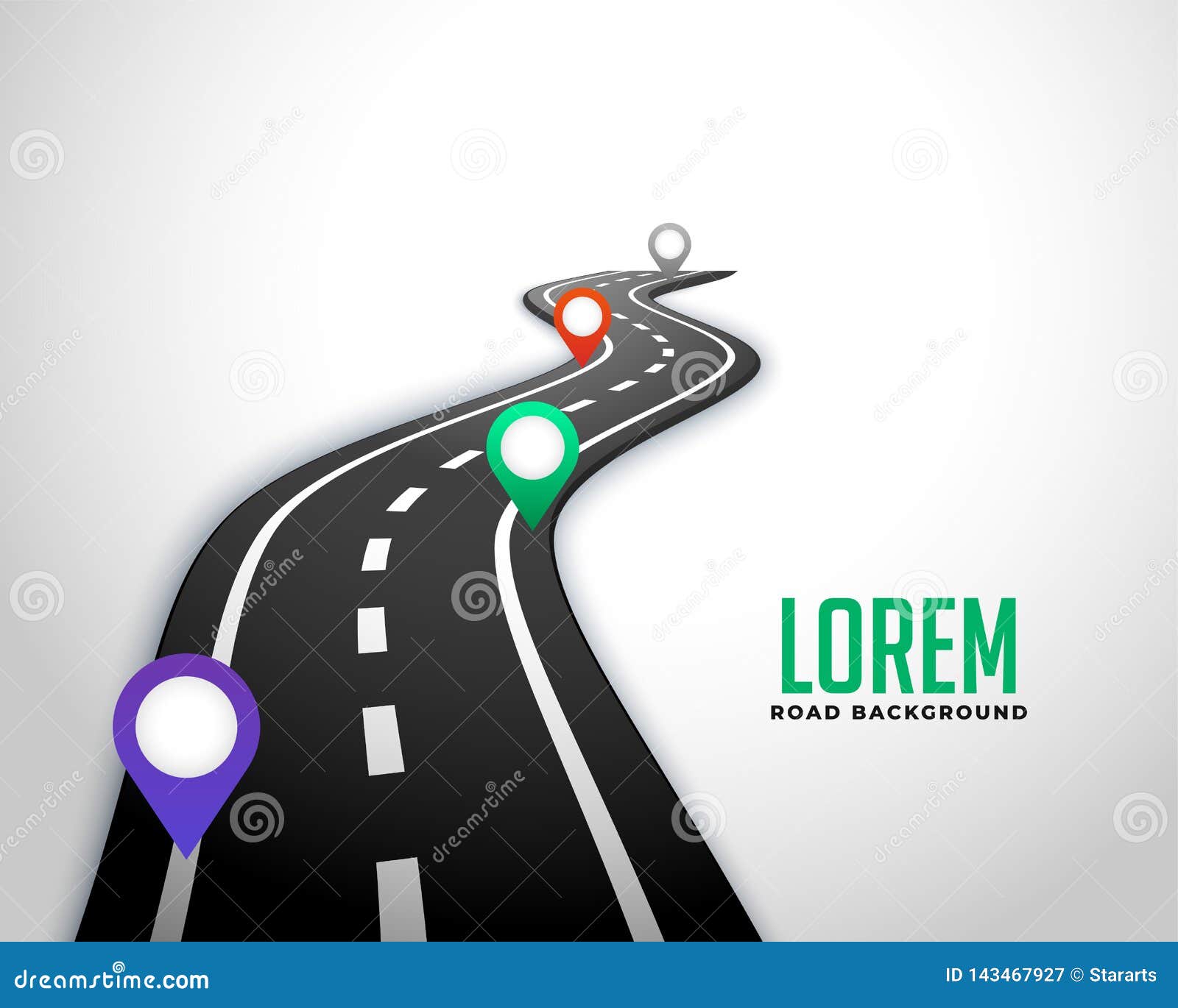 Business Road Milestone Map Background Stock Vector - Illustration of ...