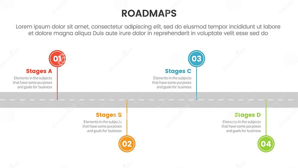 Business Roadmaps Process Framework Infographic 3 Stages with Small ...