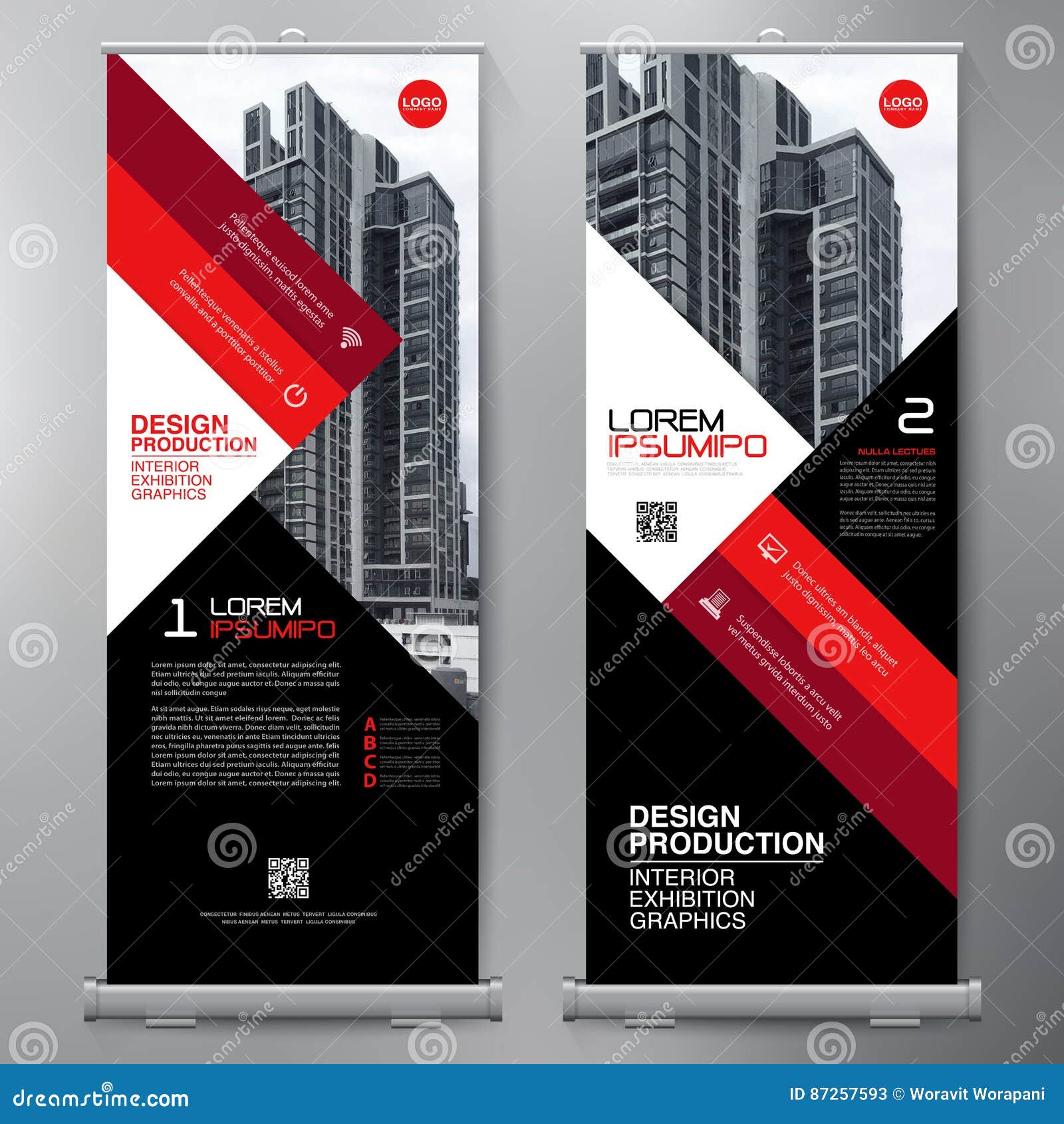 Business Roll Up. Standee Design. Banner Template Stock Vector ...