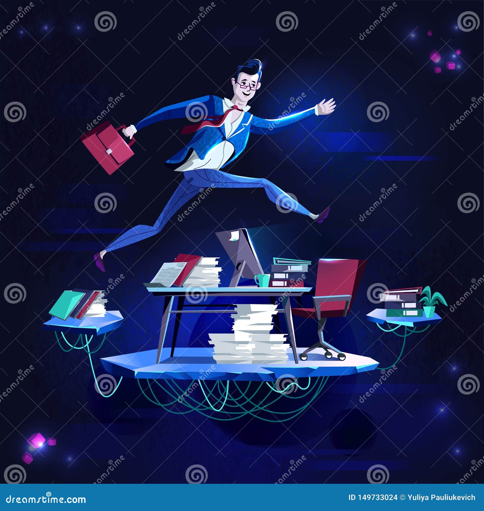Business - Running Overcoming Obstacles Concept Stock Vector ... Business - Running Overcoming Obstacles Concept Stock Vector ...