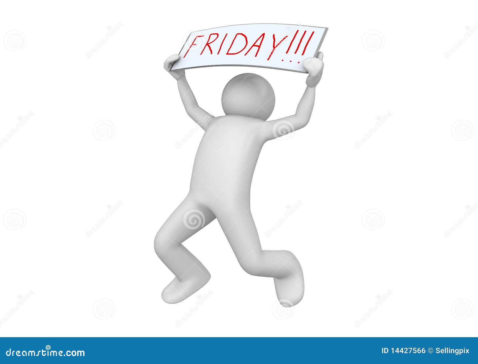 Business - it s FRIDAY! stock illustration. Illustration of cartoon ...
