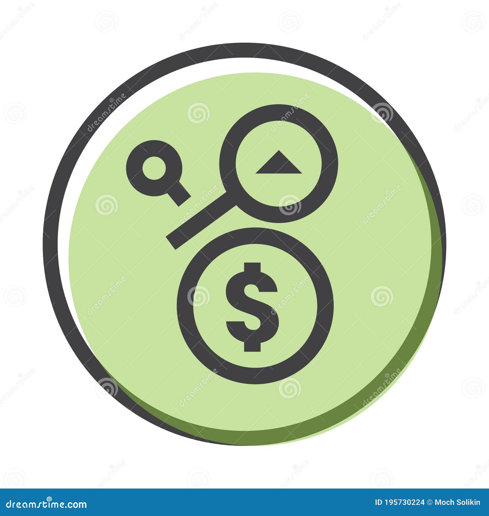 Business Sales Analysis Flat Icon for Apps or Websites Stock Vector ...
