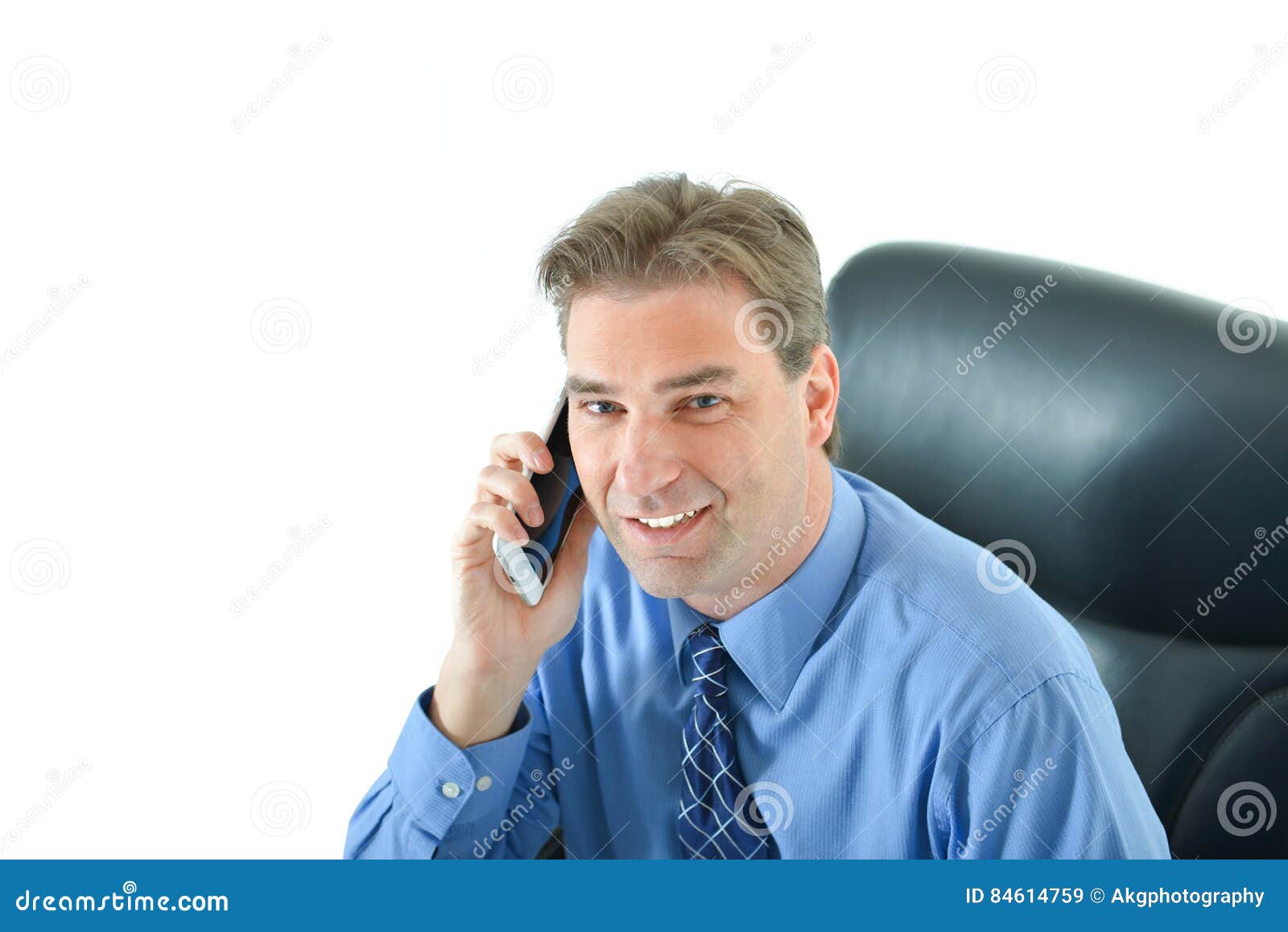 Business or Sales Man Talking on the Phone Stock Image - Image of ...