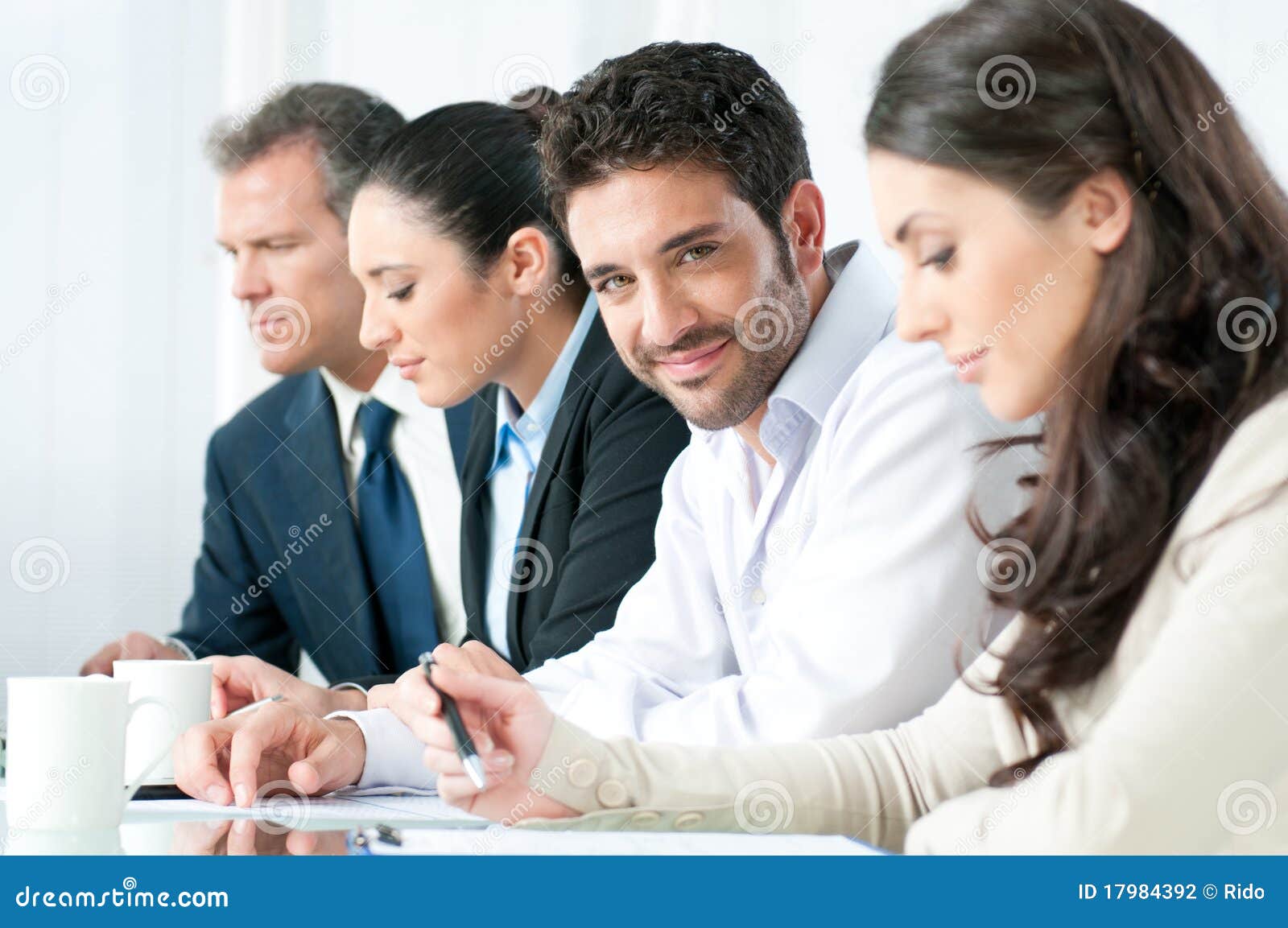 Business satisfaction stock photo. Image of concentration - 17984392