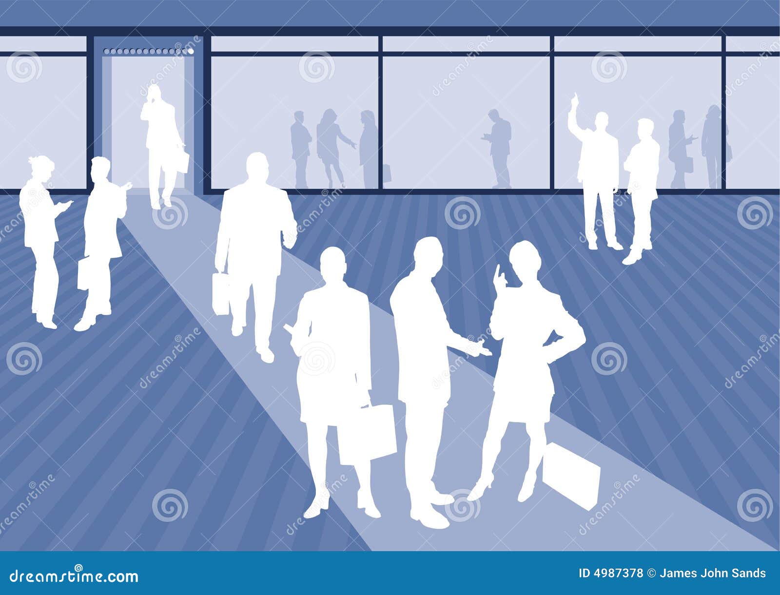 Business scene 1 stock vector. Illustration of conversation - 4987378