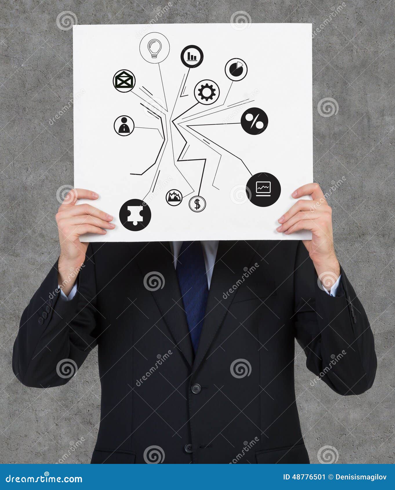 Business scheme stock image. Image of chart, male, diagram - 48776501