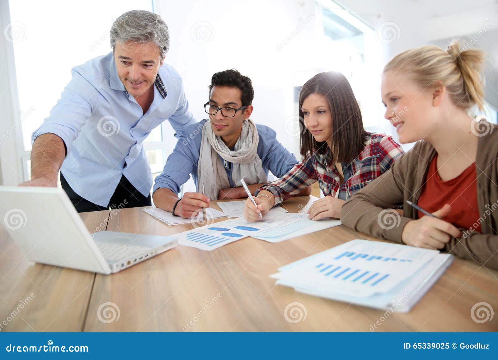 Business School Training Program Stock Image - Image of tablet, class ...