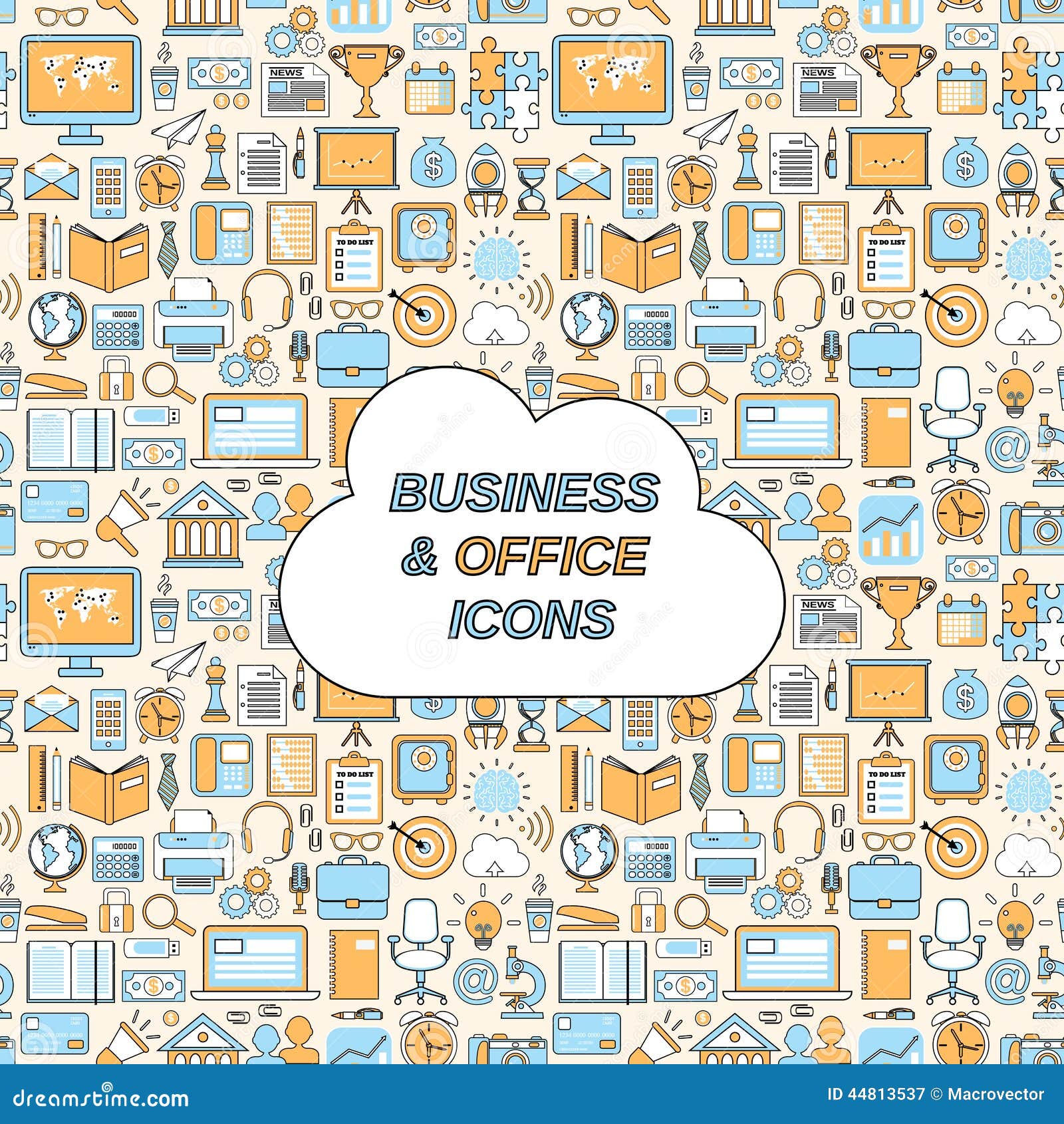 Business seamless pattern stock vector. Illustration of decoration ...