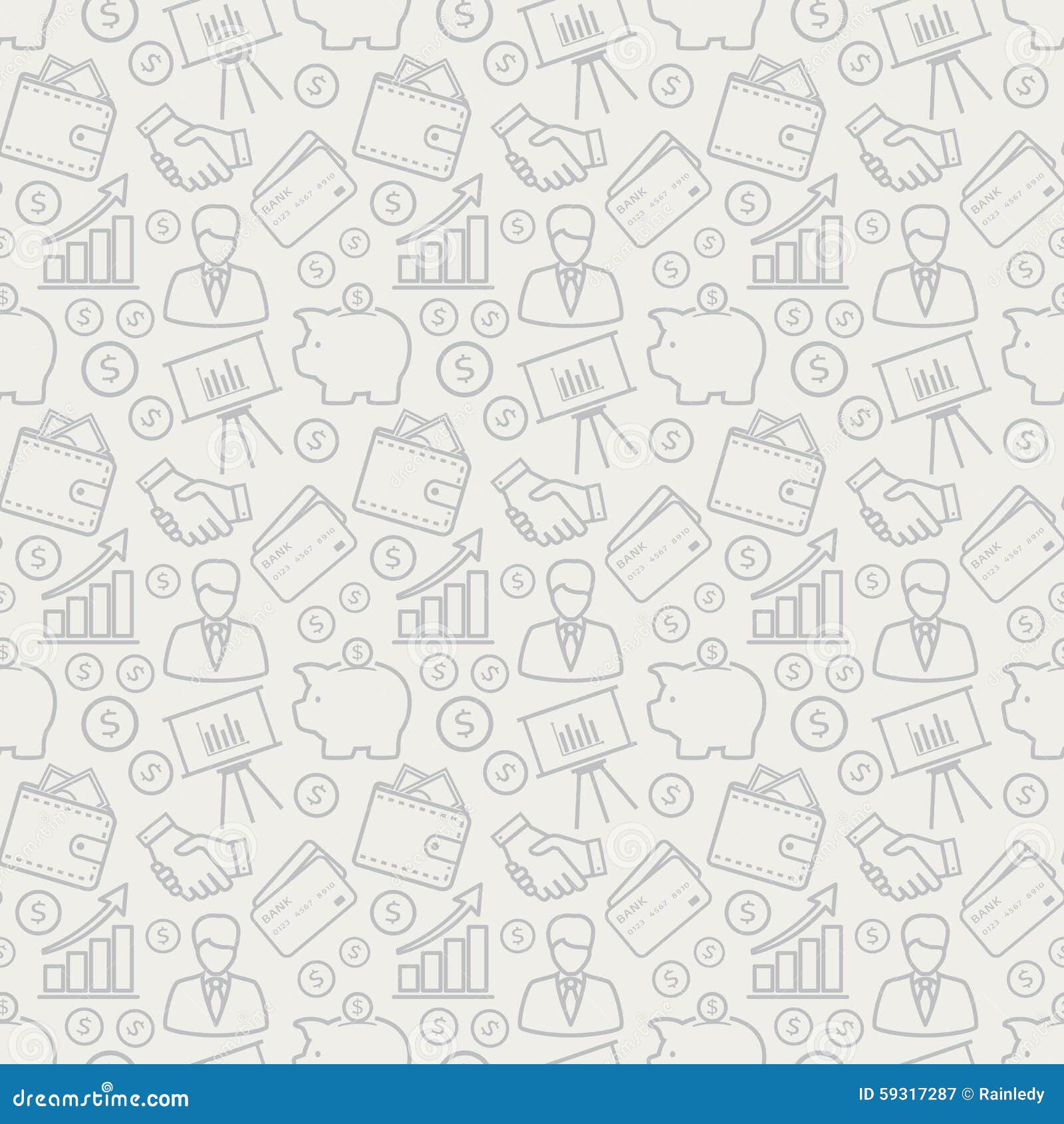 Business Seamless Pattern. Vector Background. Stock Vector ...