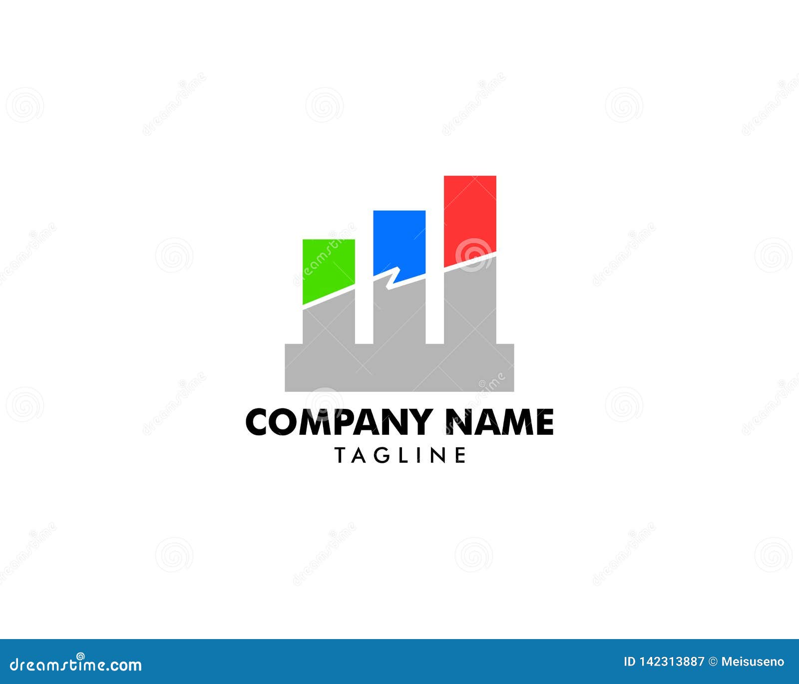 Business Stats Logo Design Template Stock Vector - Illustration of ...