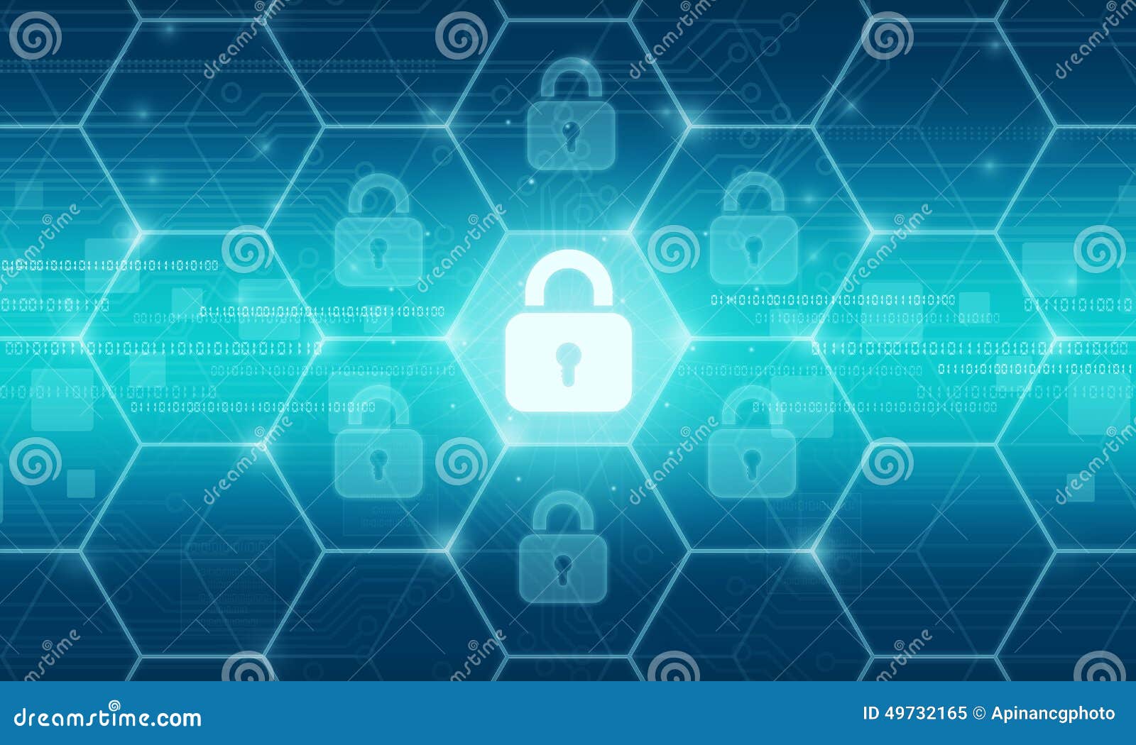 Business Security Data Background Concept Stock Illustration ...