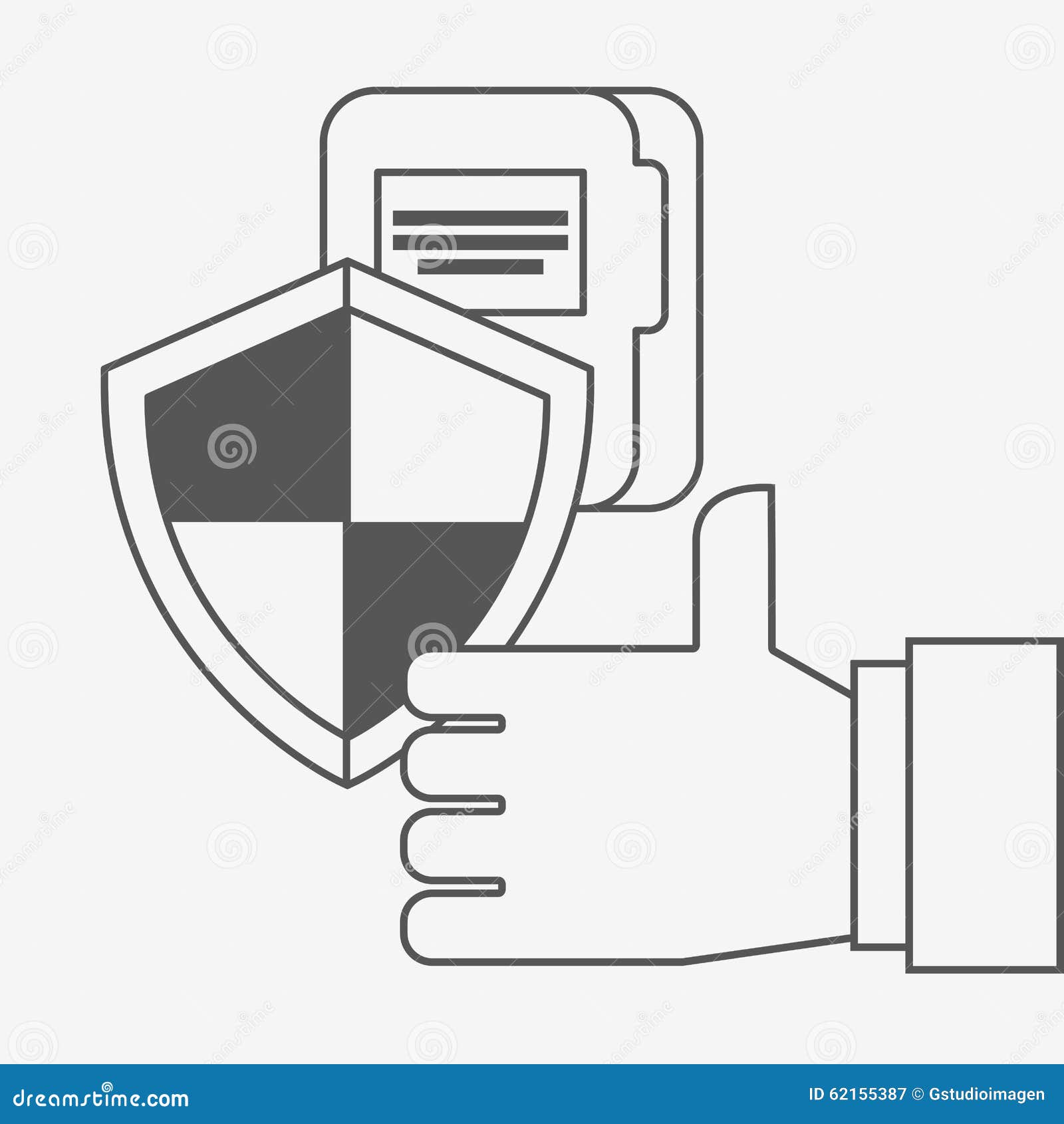 Business security design stock vector. Illustration of access - 62155387