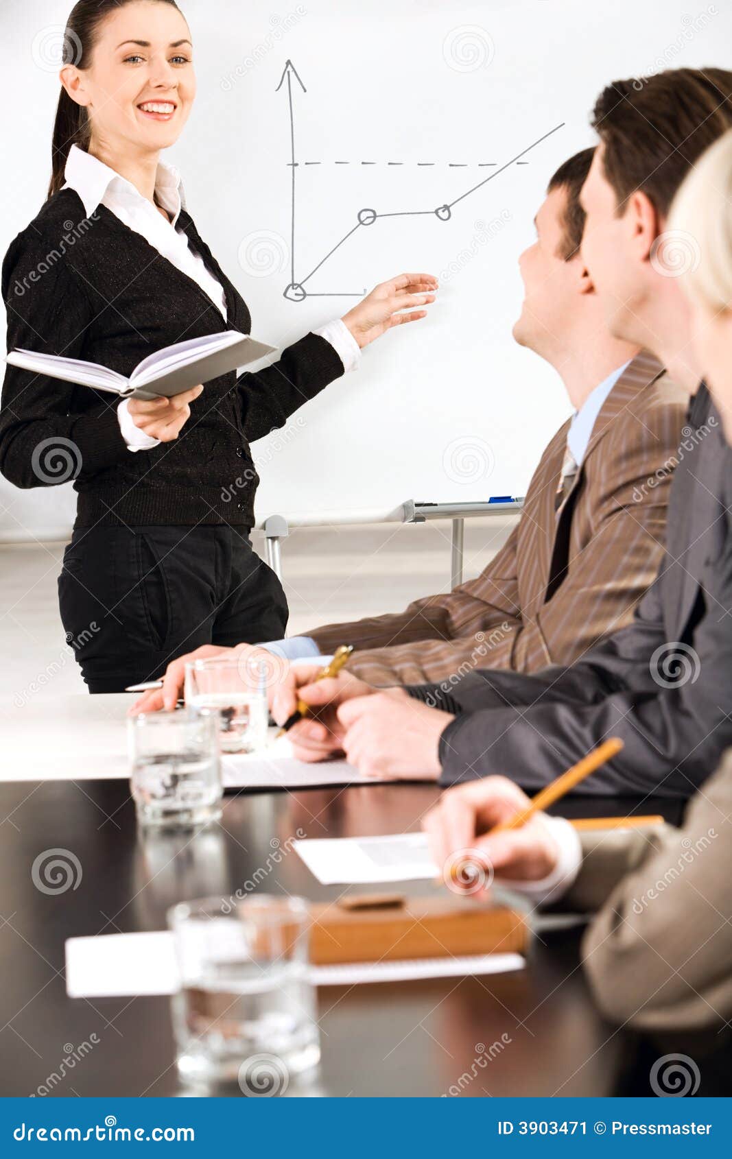 Business seminar stock image. Image of graph, partnership - 3903471