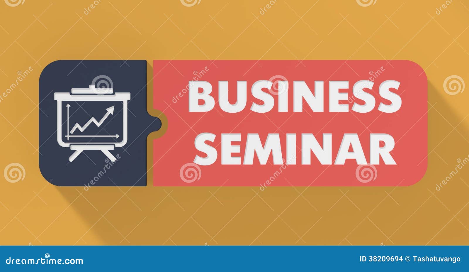 Business Seminar Concept in Flat Design. Stock Illustration ...