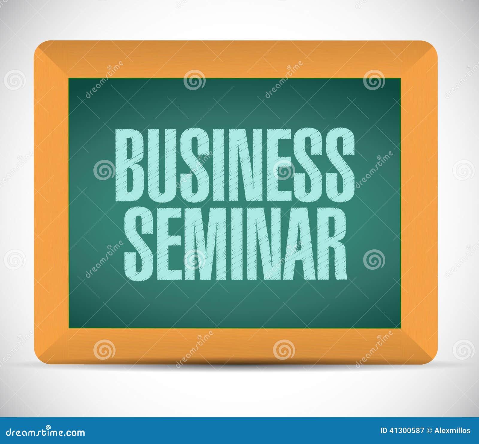 Business Seminar Sign Illustration Design Stock Illustration ...