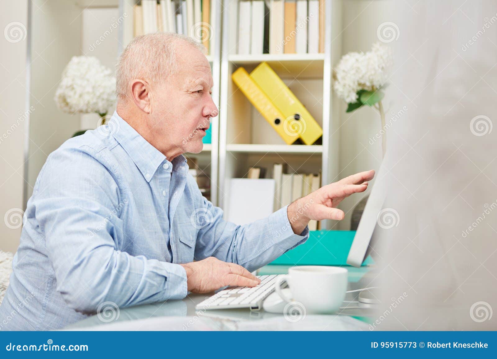 Business Senior Citizen Working Stock Image - Image of researching ...