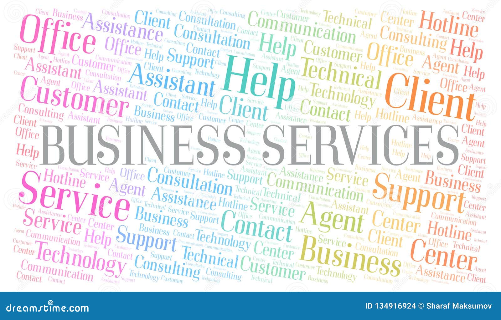 Business Services Word Cloud Stock Illustration - Illustration of ...