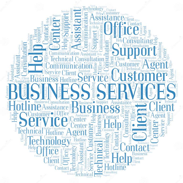 Business Services Word Cloud. Stock Illustration - Illustration of cloud, wordcloud: 131129754