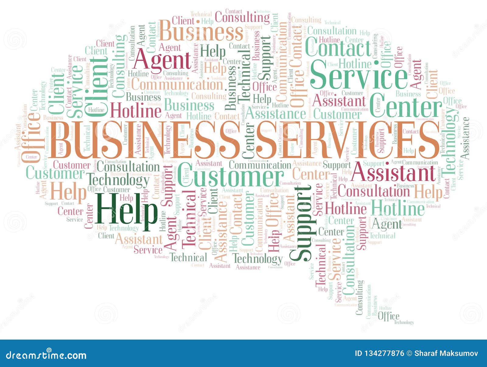 Business Services Word Cloud Stock Illustration - Illustration of ...