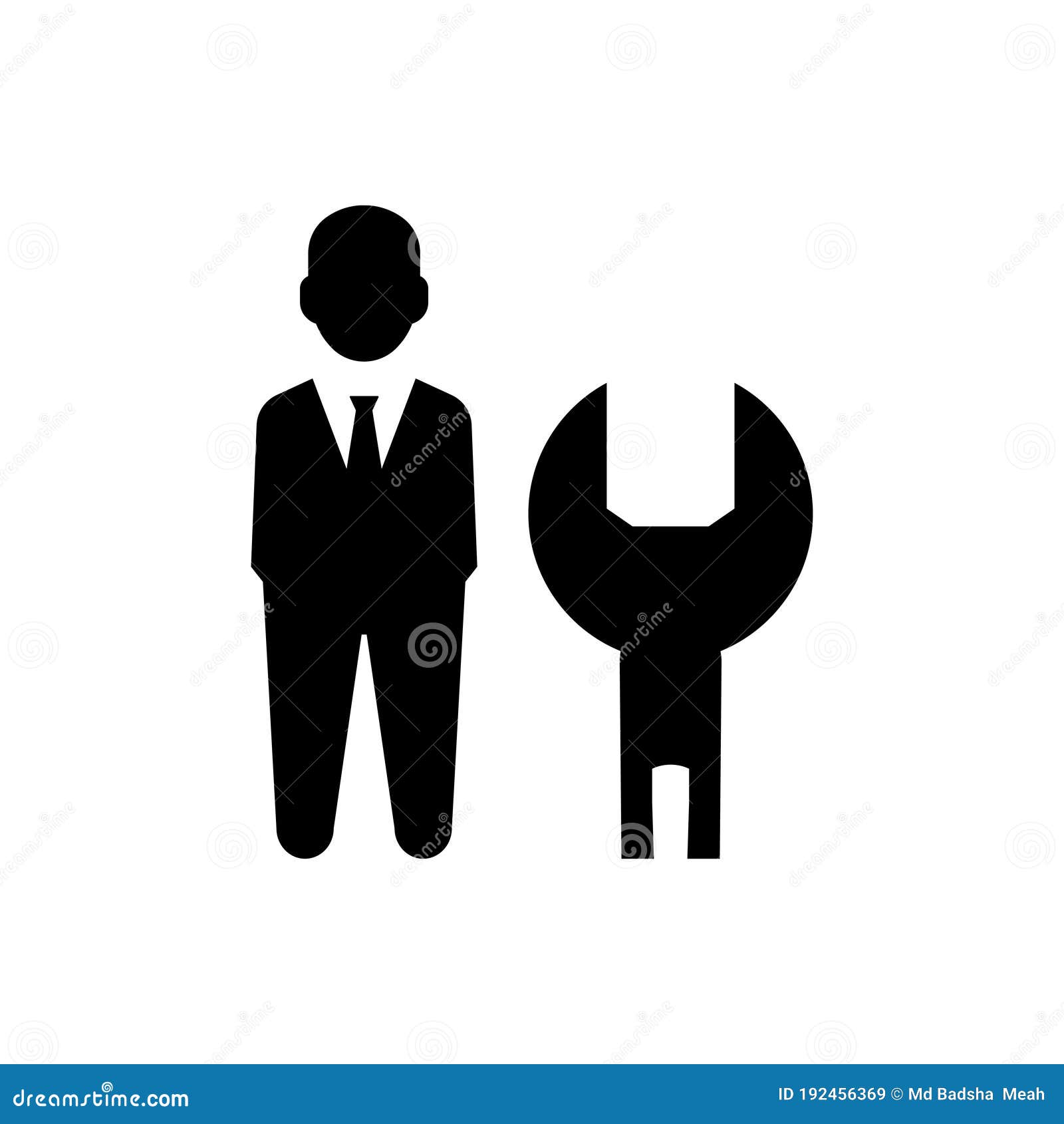 Business setting Icon stock vector. Illustration of management - 192456369