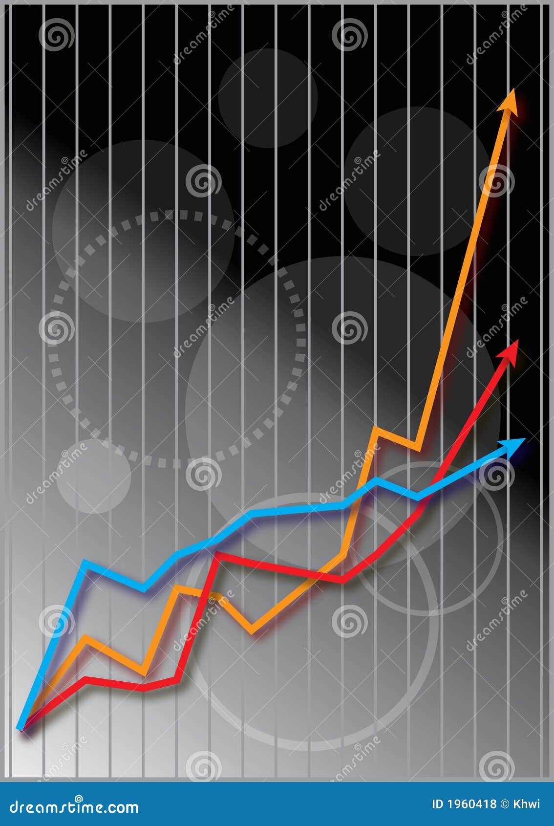 Business Share Market Graph Stock Illustration - Illustration of graph ...