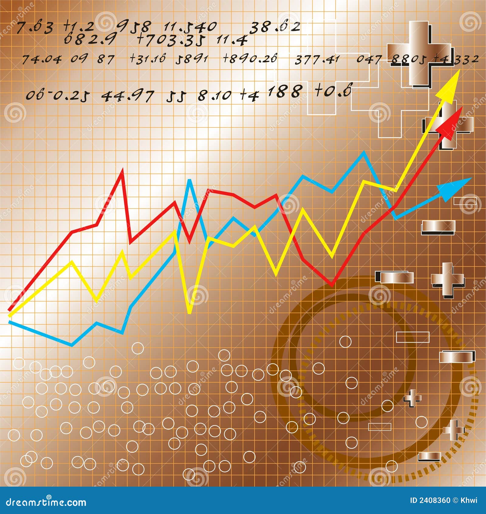 Business Share Market Graph Stock Vector - Illustration of bear, share ...