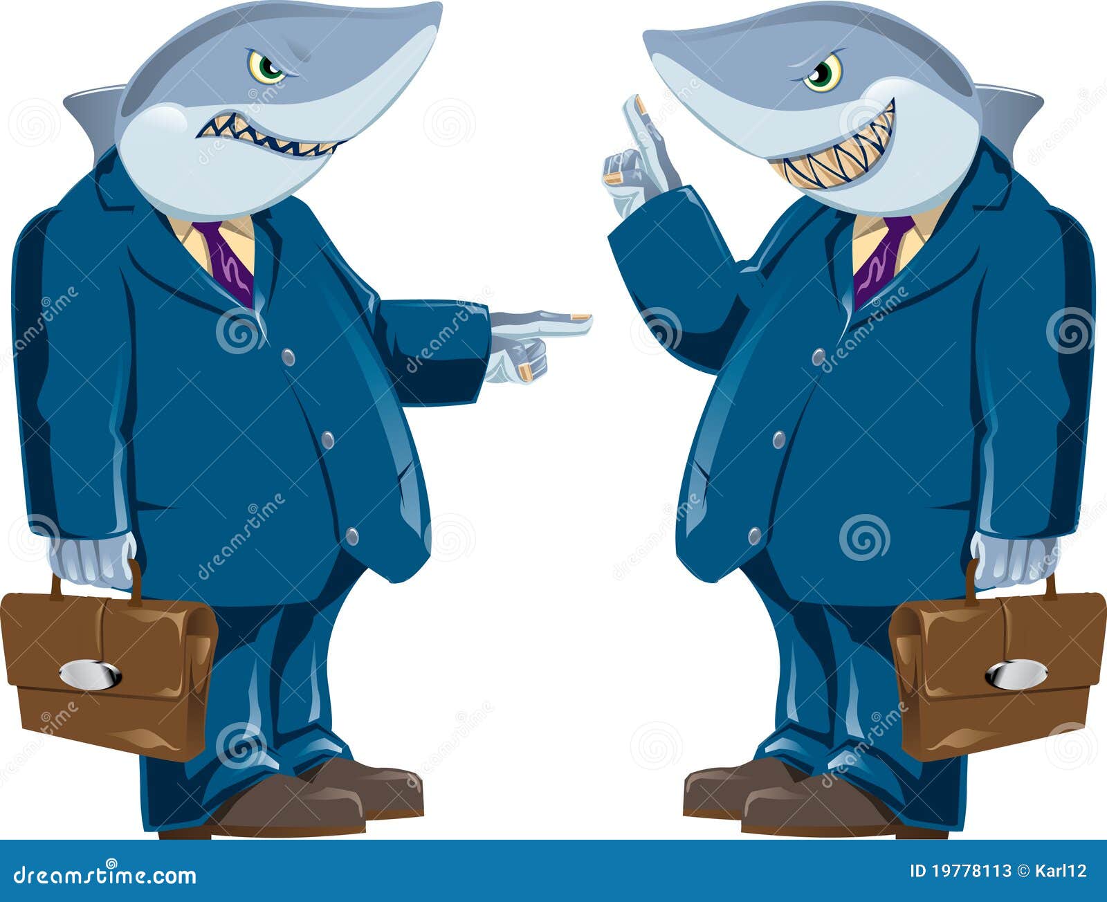 Business shark stock vector. Illustration of hand, attack - 19778113