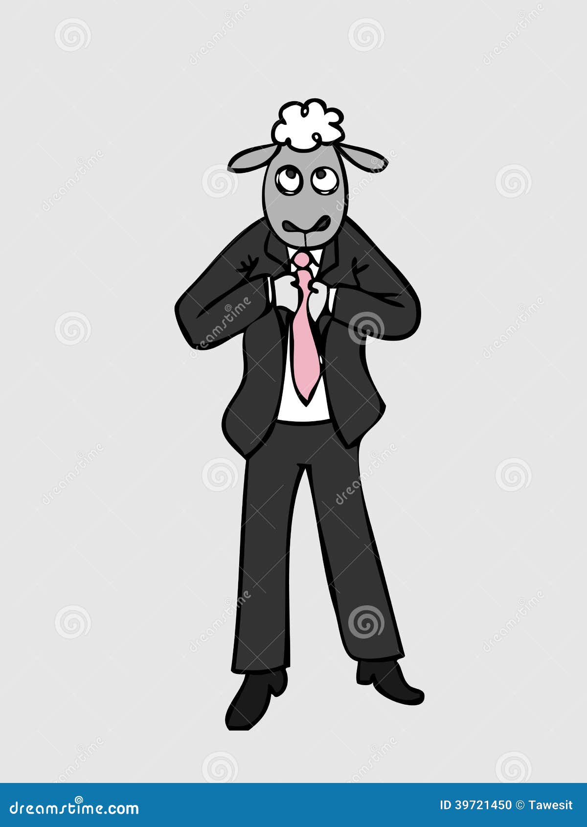 Business sheep man stock vector. Illustration of vector - 39721450