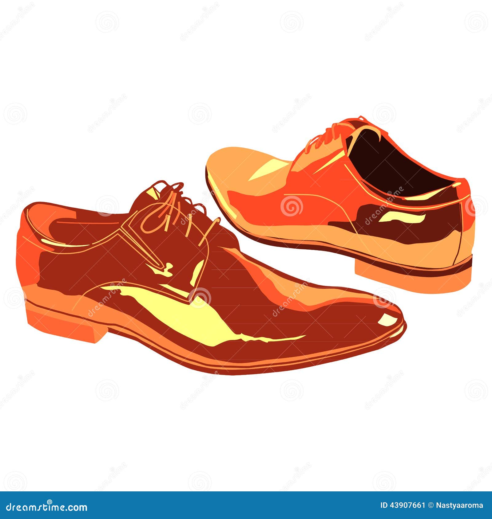 Business shoes for men stock vector. Illustration of nobel - 43907661