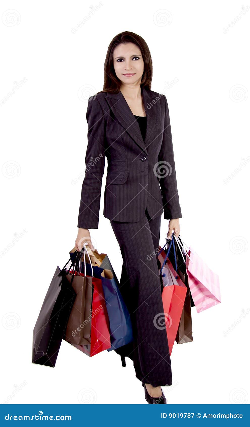 Business shopper stock image. Image of brunette, controlling - 9019787