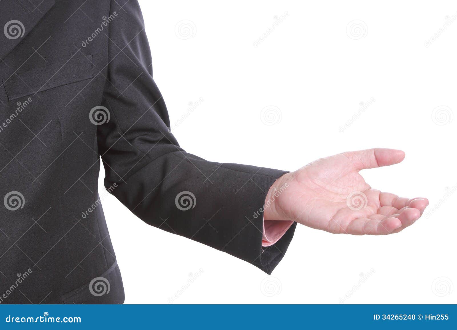 Business Show Somthing with Emtry Hand for You Use Stock Photo - Image ...