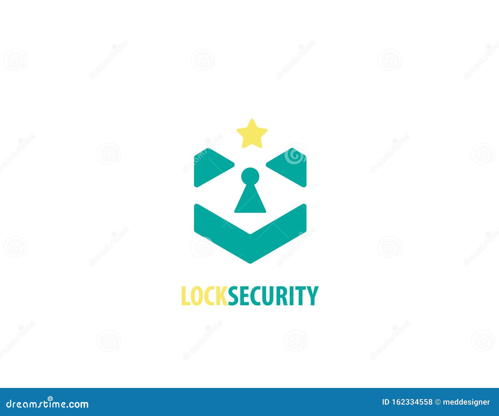 Lock security logo stock vector. Illustration of isolated - 162334558