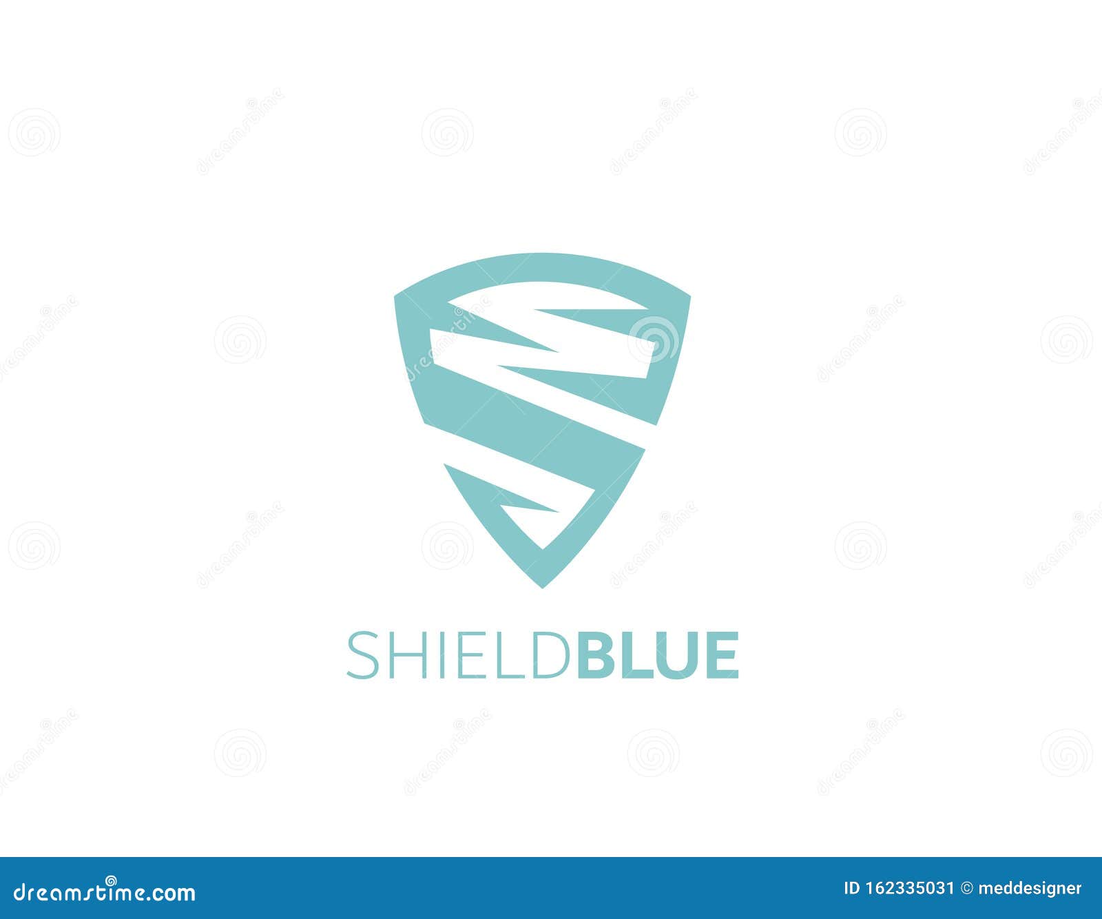 Shield blue logo stock illustration. Illustration of icon - 162335031
