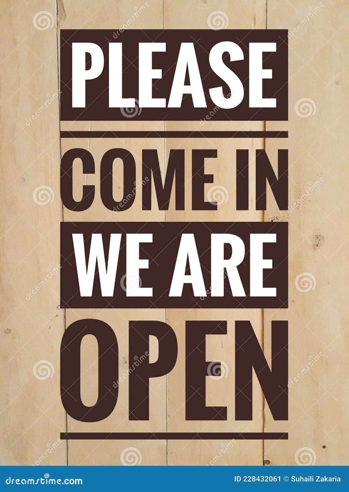 Business Signage we are Open Stock Image - Image of text, sign: 228432061