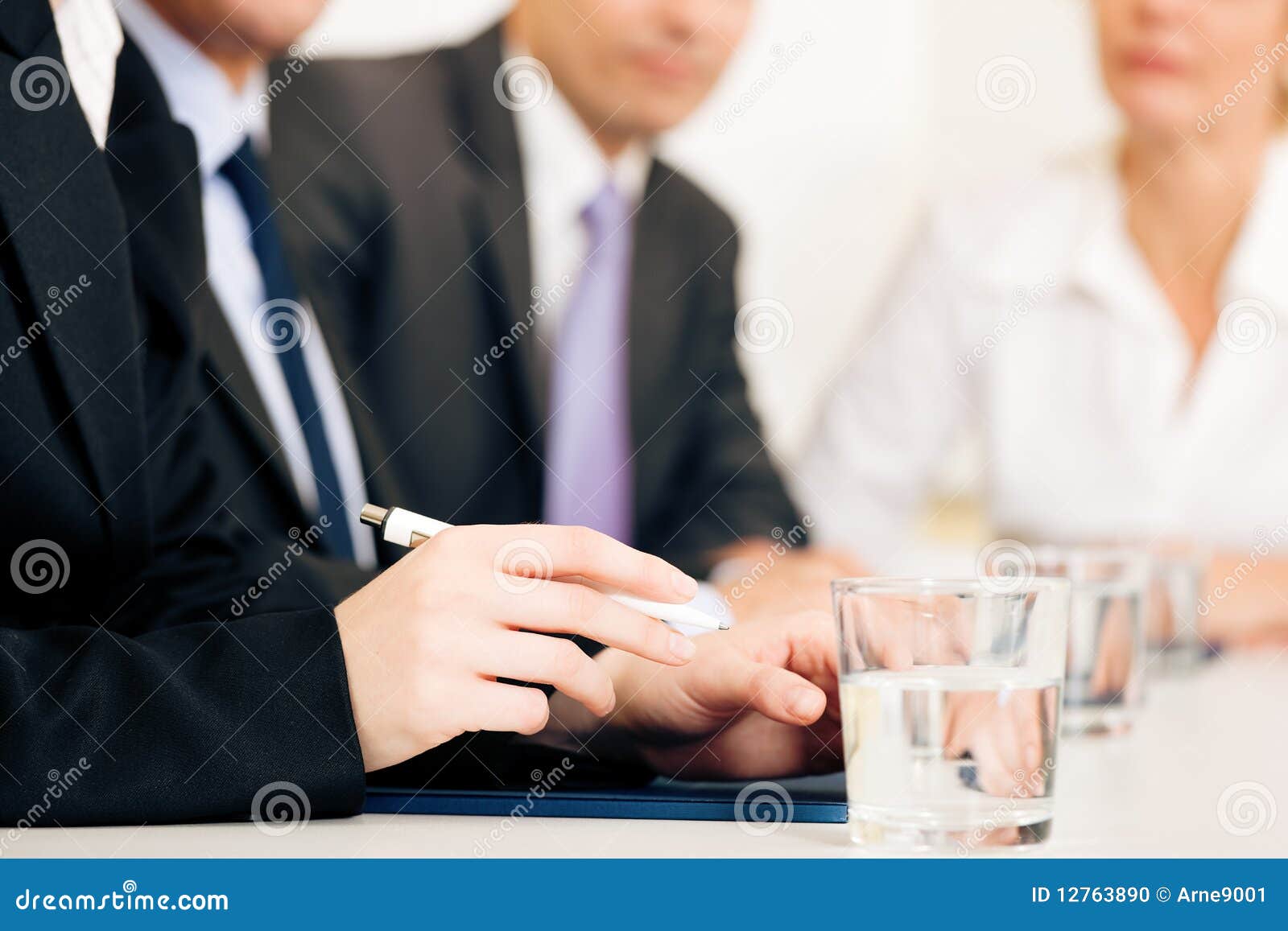 Business Situation - Team in Meeting Stock Photo - Image of suit ...