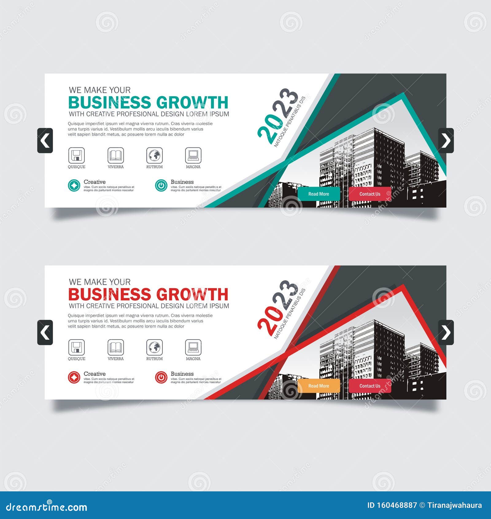 Business Slider Banner Design with Trendy and Modern Design Stock ...