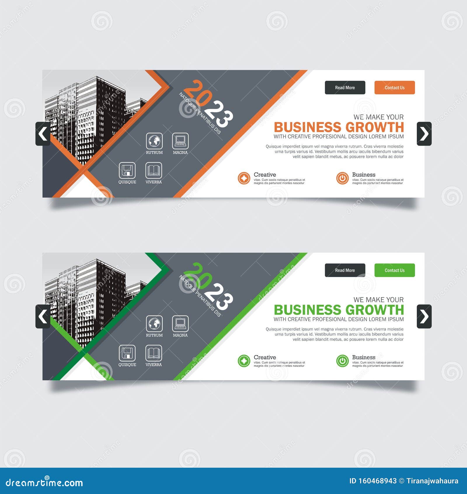 Business Slider Banner Design with Trendy and Modern Design Stock ...