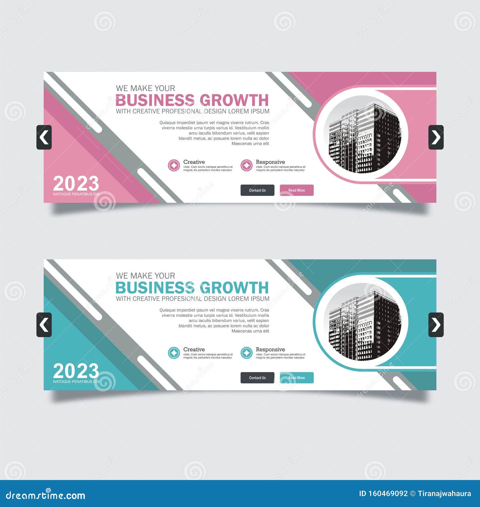 Business Slider Banner Design with Trendy and Modern Design Stock ...