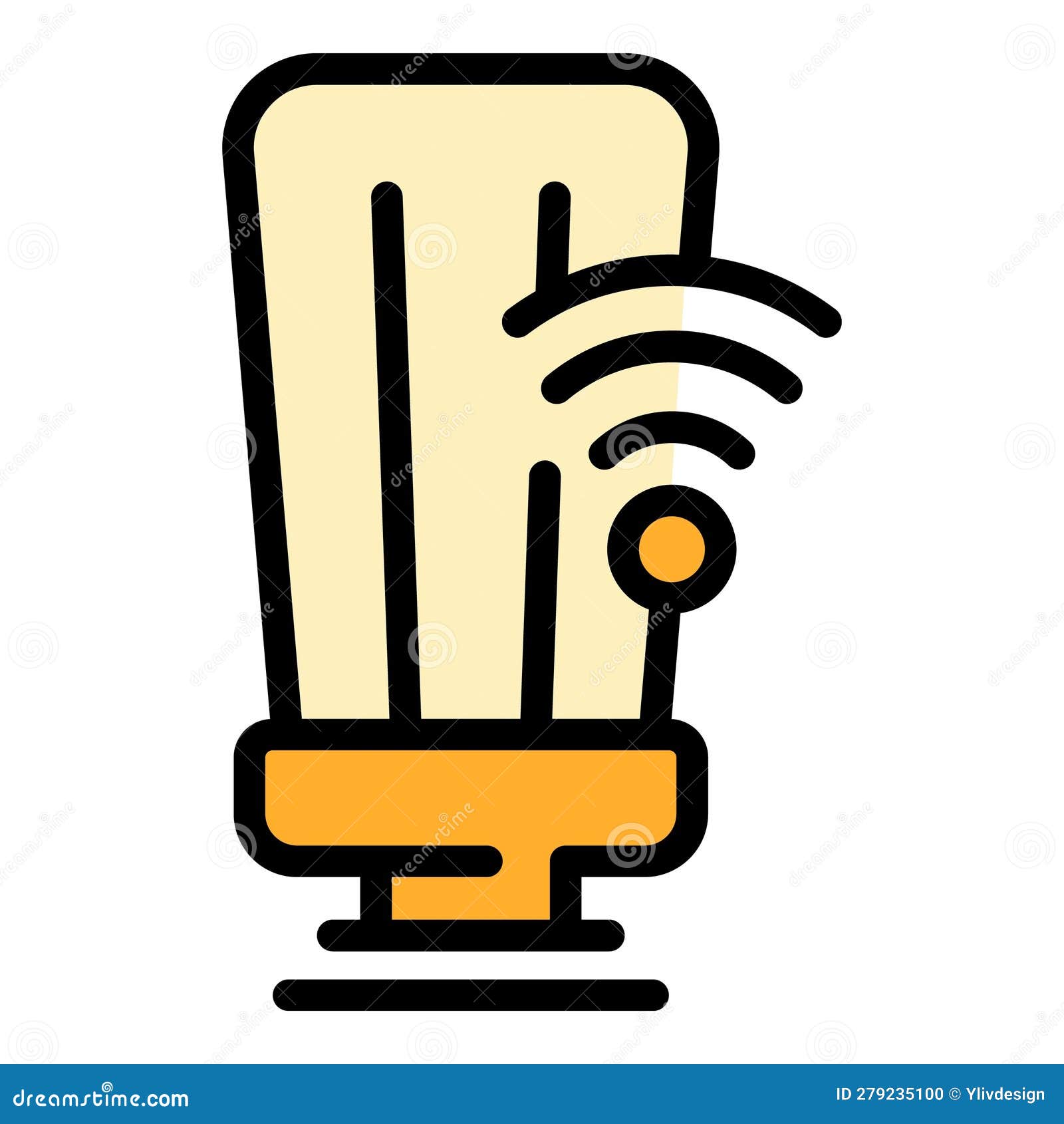 Business Smart Lightbulb Icon Vector Flat Stock Illustration ...