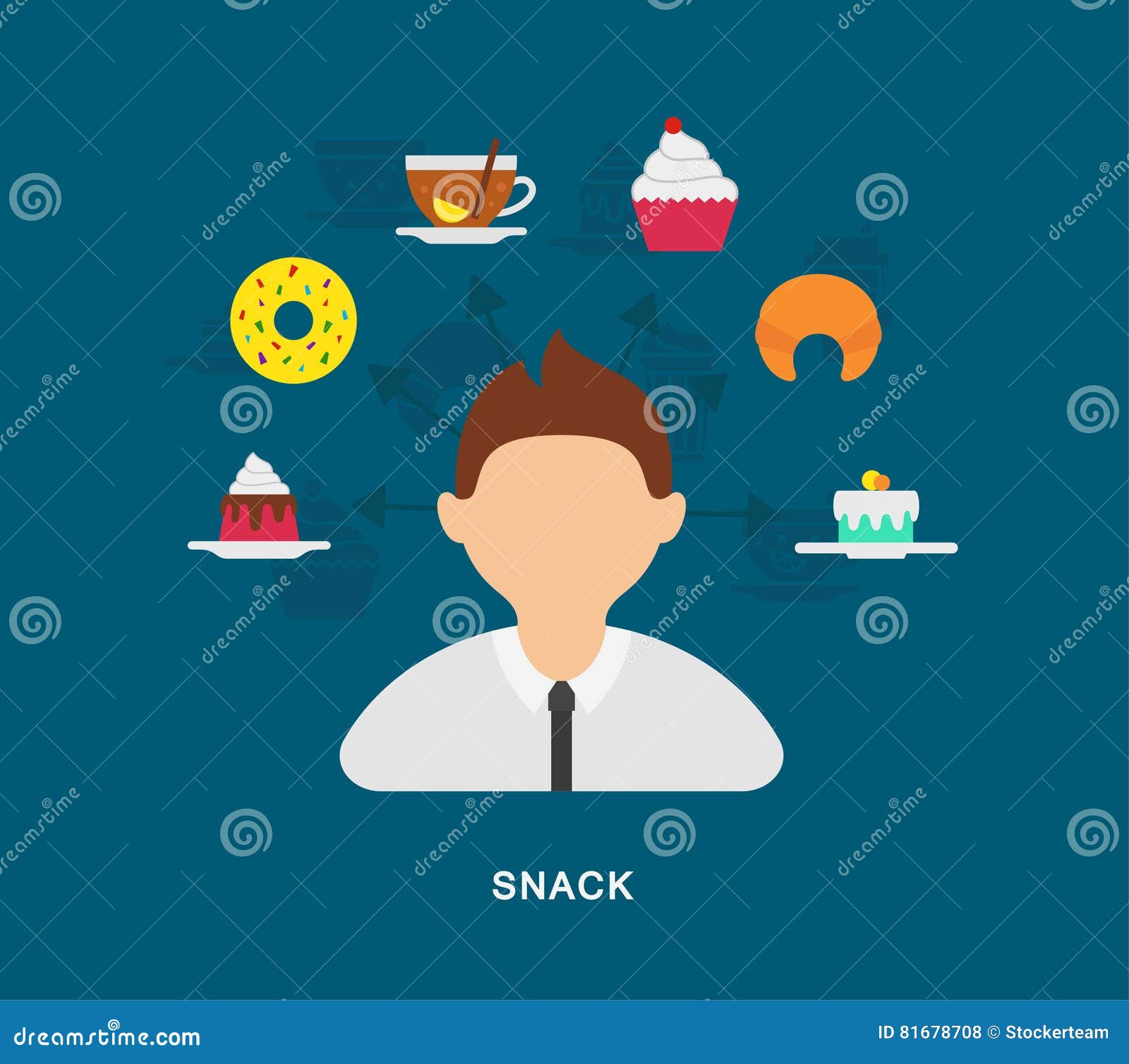 Snack Icons Vector Hexahedron | CartoonDealer.com #142374838