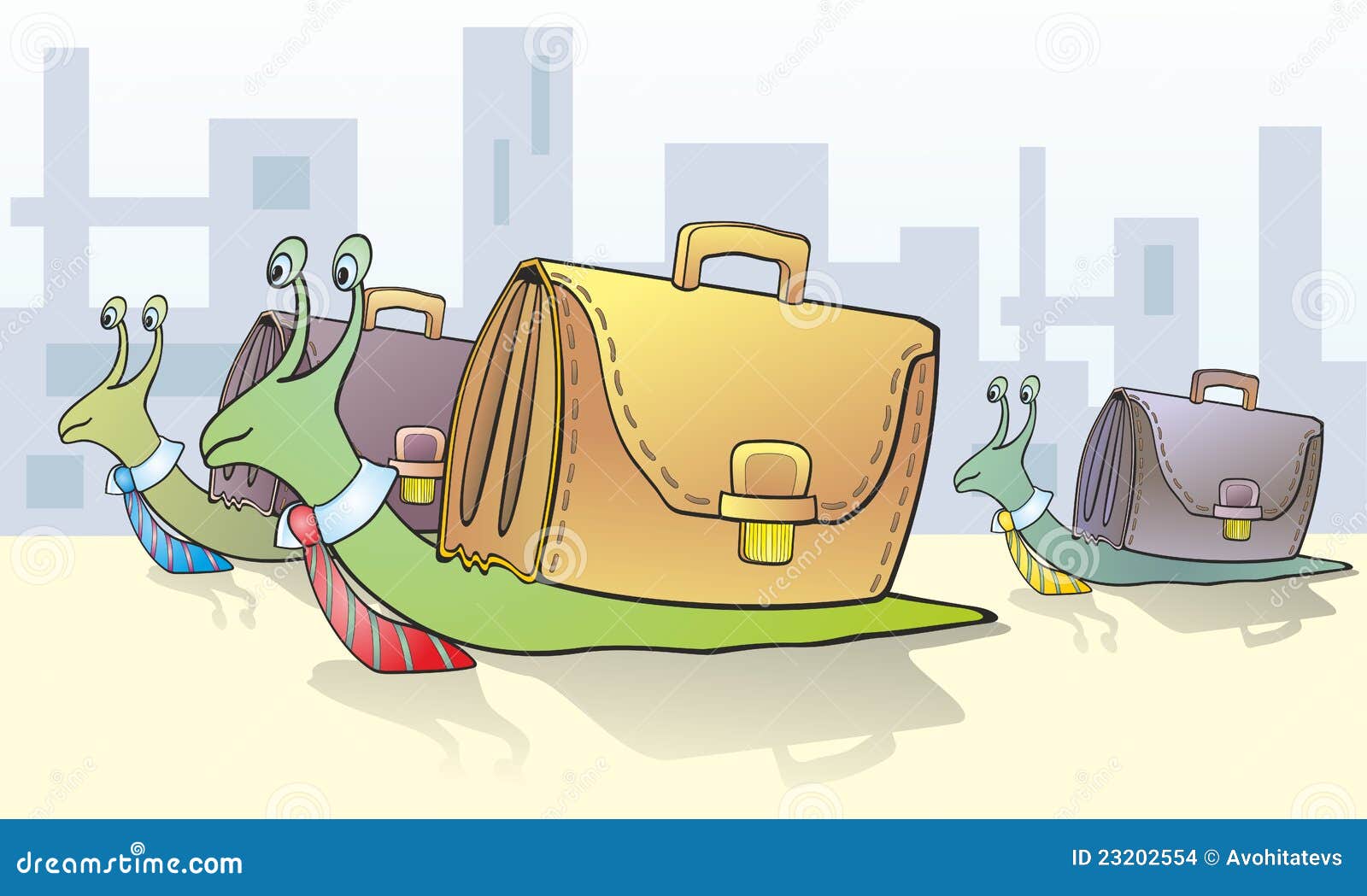 Business snail stock vector. Illustration of slow, collar - 23202554