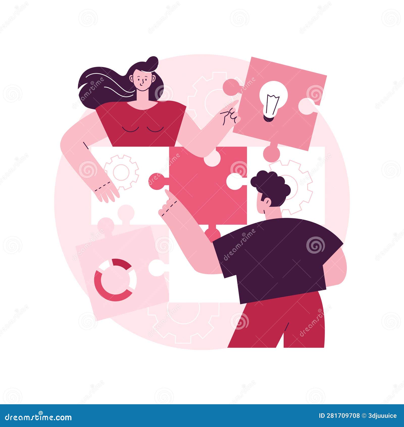 Business Solution Abstract Concept Vector Illustration. Stock Vector ...