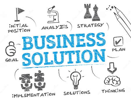 Business Solution stock illustration. Illustration of analysis - 71003688