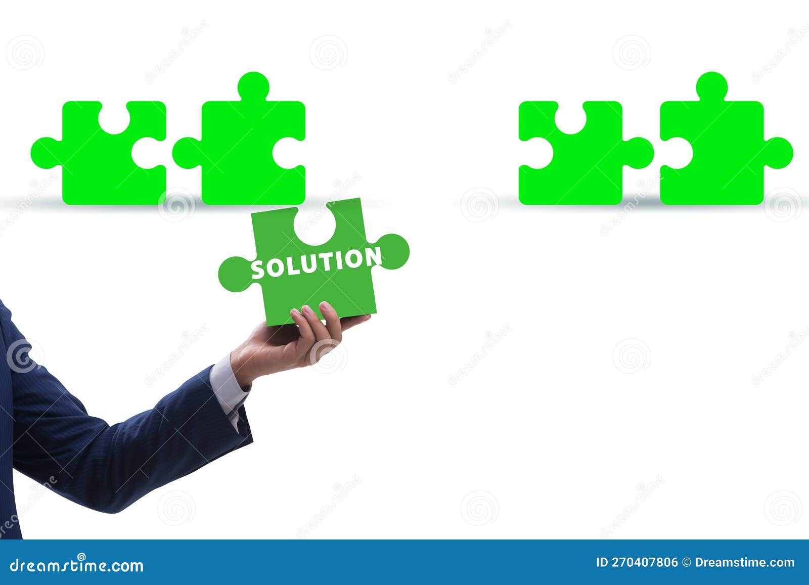Business Solution Concept with Jigsaw Puzzle Pieces Stock Photo - Image ...