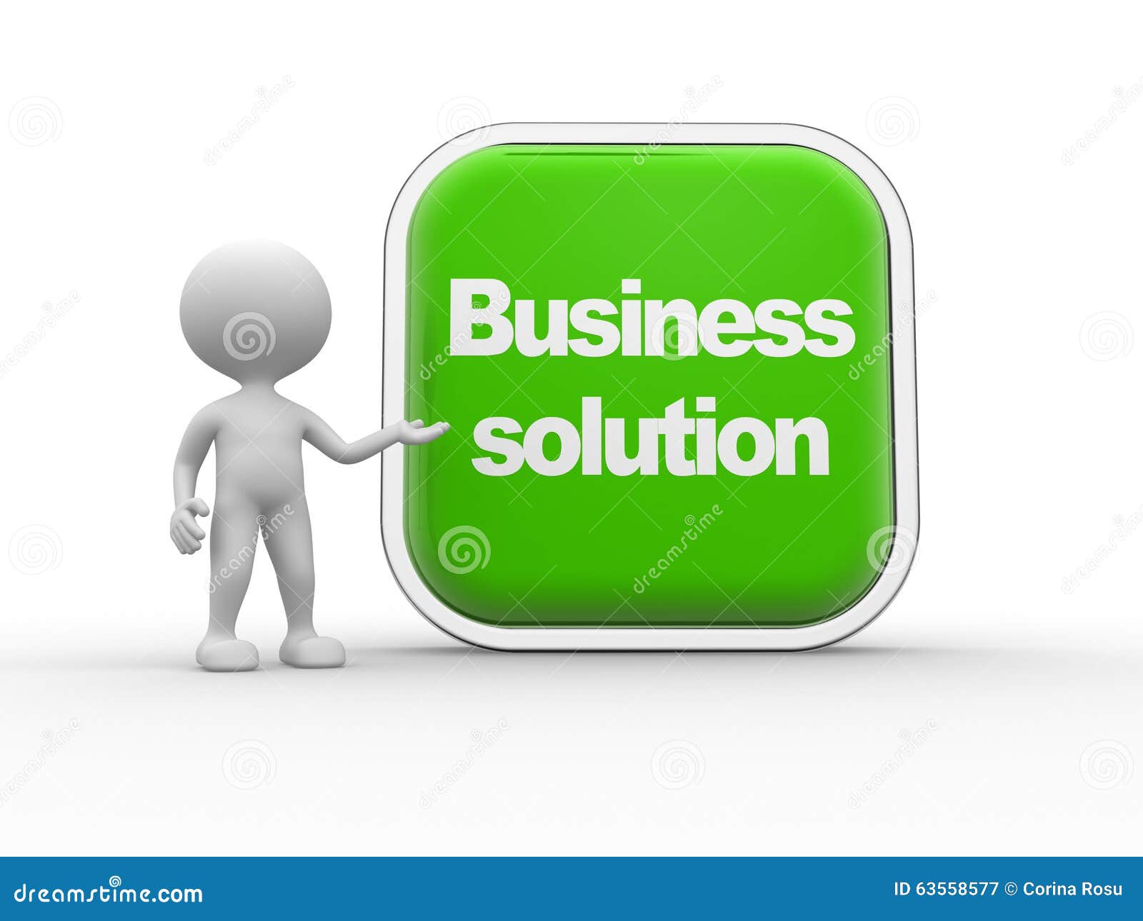 Business solution stock illustration. Illustration of problem - 63558577