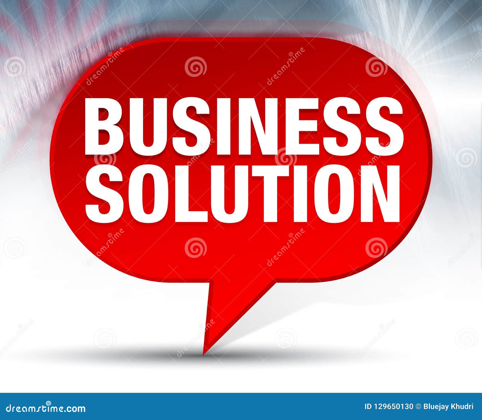 Business Solution Red Bubble Background Stock Illustration ...