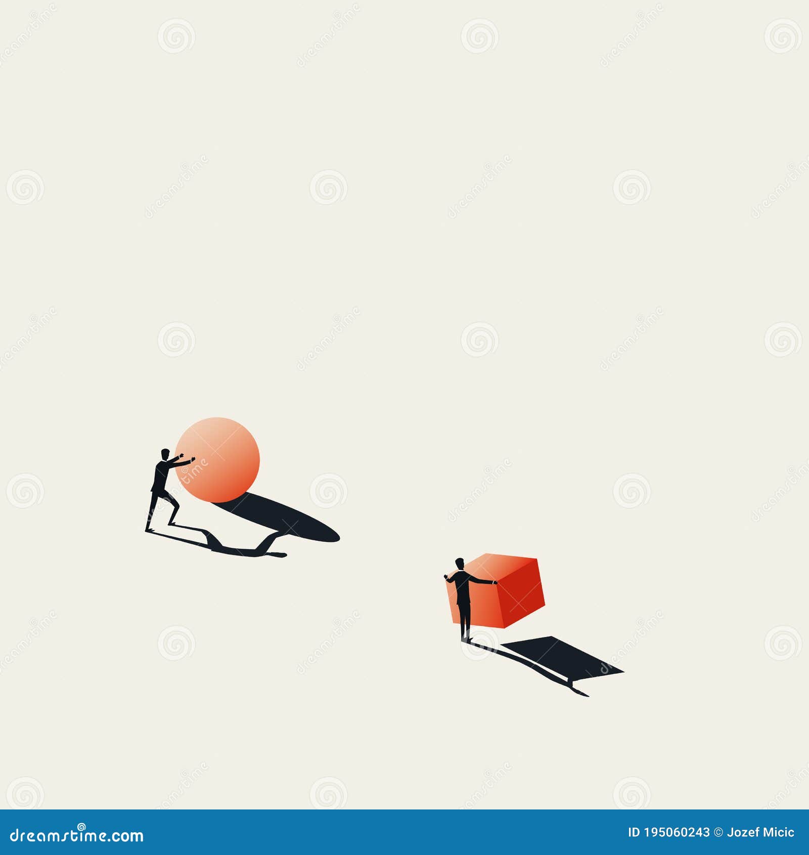 Business Solution Vector Concept with Different Approach. Symbol of ...